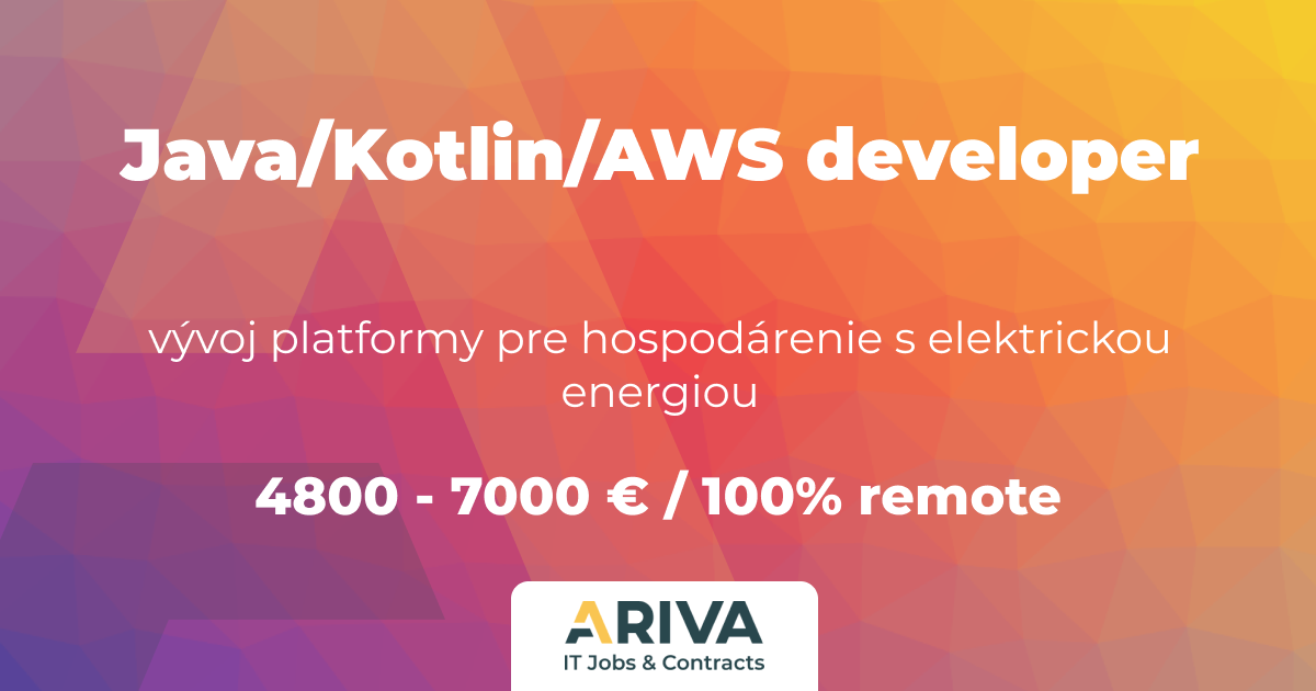 Java/Kotlin/AWS developer | ARIVA
