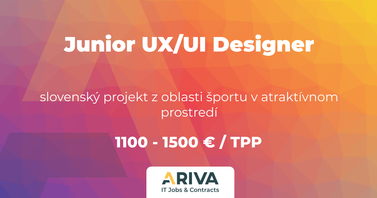 Junior UX/UI Designer | ARIVA